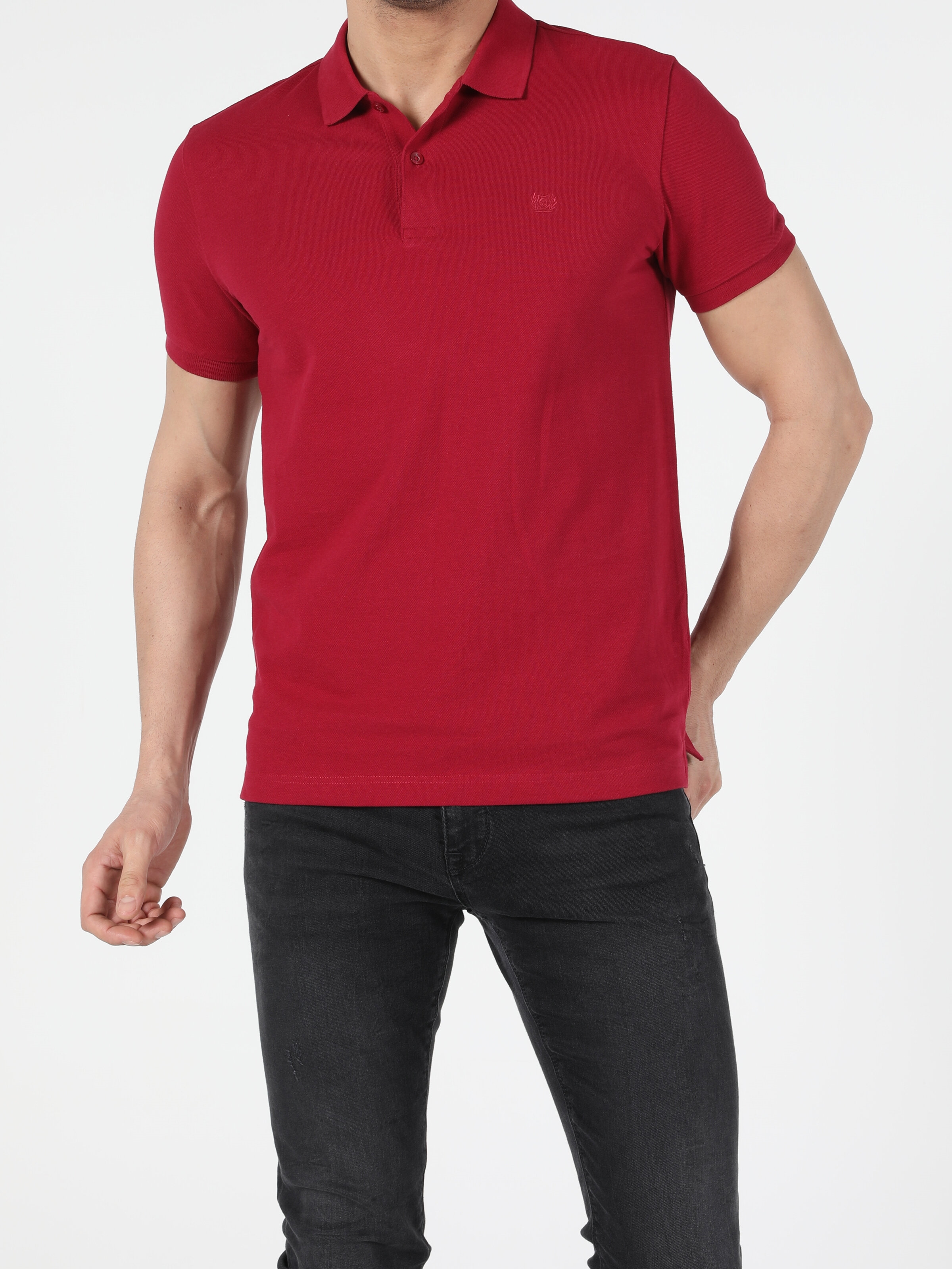 Guler Polo Barbati Roşu Tricou Polo Cu Maneca Scurta - Short Sleeve ...